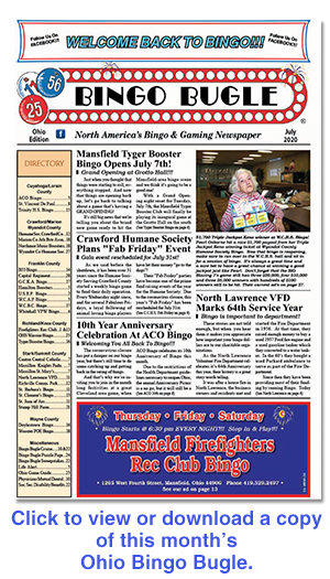 Ohio Bingo Bugle | Ohio’s only Bingo and Gaming Newspaper featuring the ...